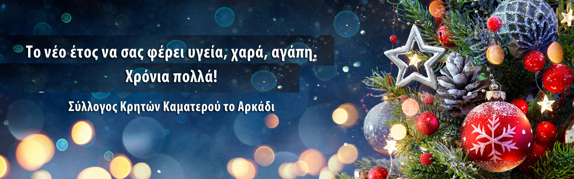 ΚΑΛΗ ΧΡΟΝΙΑ | Σύλλογος Κρητών Καματερού "Το Αρκάδι"